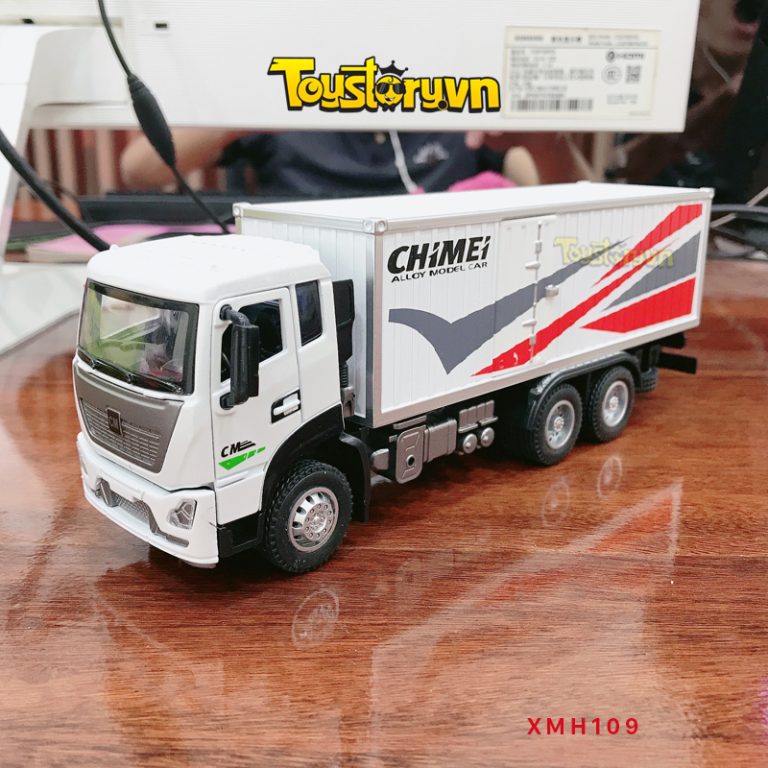 Mô hình Xe Container có đèn, âm thanh đồ chơi cho bé cao cấp