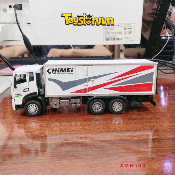 Mô hình Xe Container có đèn, âm thanh đồ chơi cho bé cao cấp