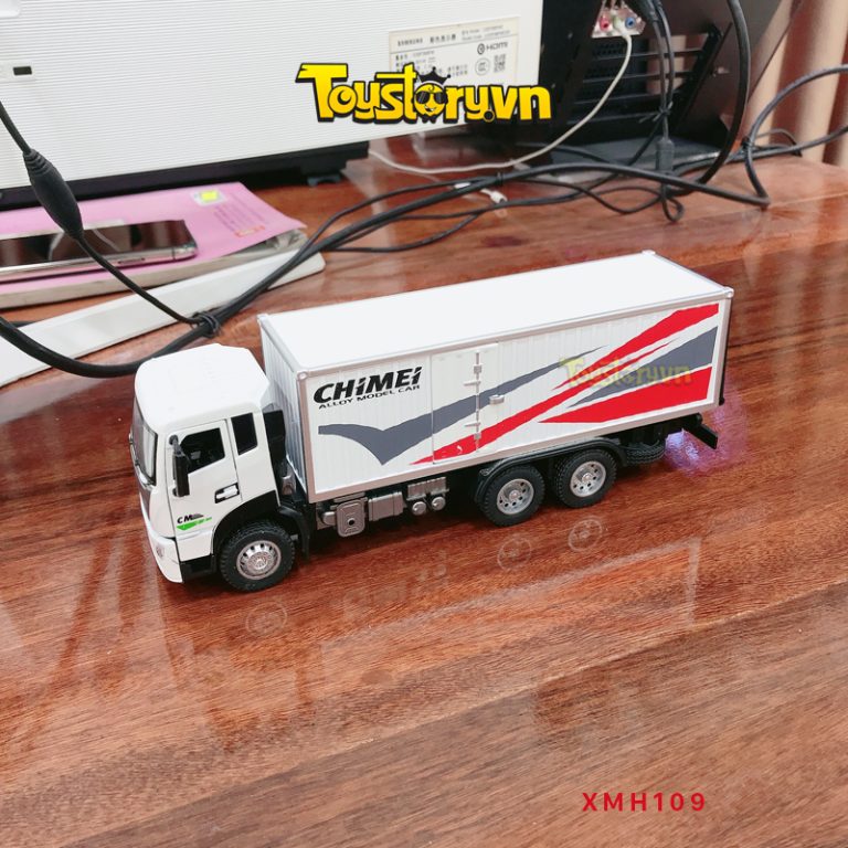 Mô hình Xe Container có đèn, âm thanh đồ chơi cho bé cao cấp