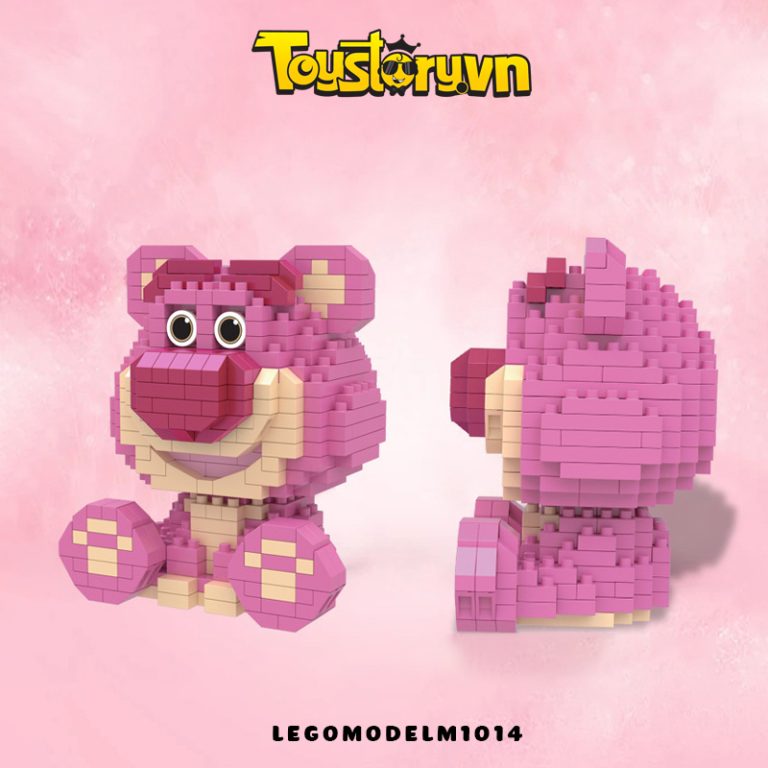 Đồ chơi lắp ráp Lego Mini Model Gấu Dâu Lotso 8,5cm 588PCS