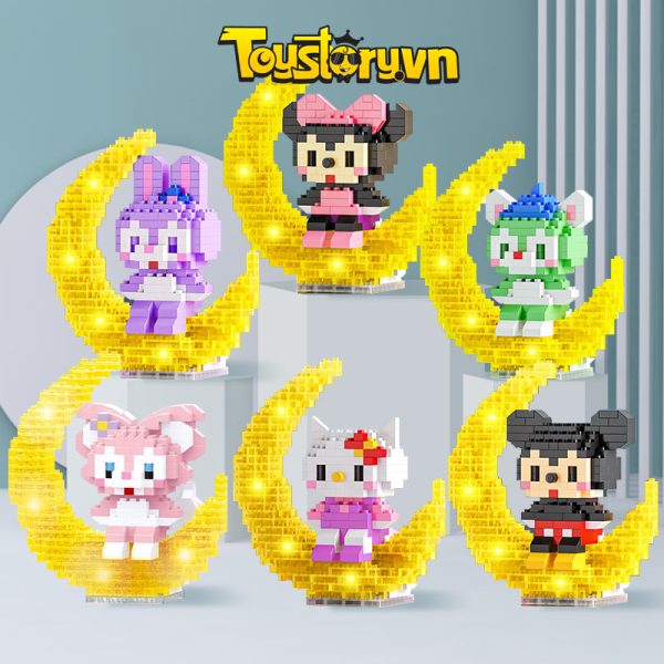 Lego Mini Cáo Lina Bell Mặt Trăng Có Đèn LED phát sáng