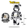 Lego Gấu Bearbrick 43cm Gấu Bearbrick Trắng Đen cực đẹp
