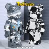 Lego Gấu Bearbrick 43cm Gấu Bearbrick Trắng Đen cực đẹp