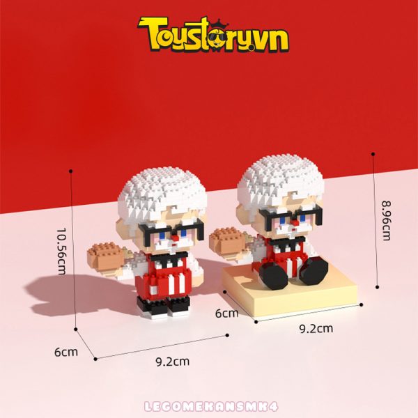 Lego Mini Ông già KFC 2 cách xếp trong 1 Hộp