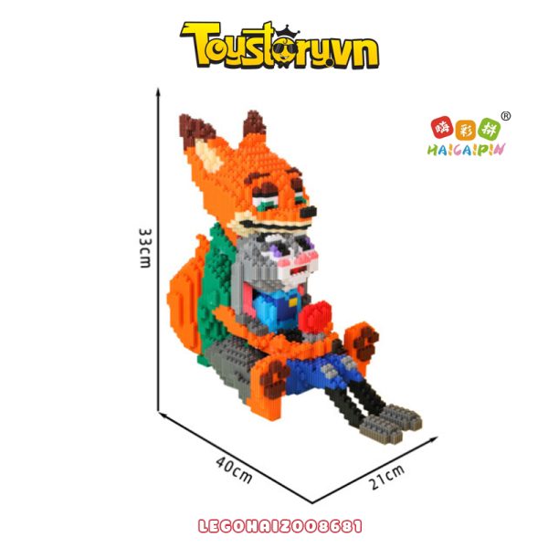 Lego 33cm Thỏ Judy Hopps và Cáo Nick Wilde Phi Vụ Động Trời