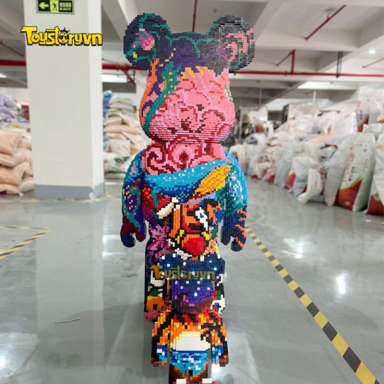 Lego Bearbrick Khổng Lồ 100cm (1m) Hạc Lửa Size lớn