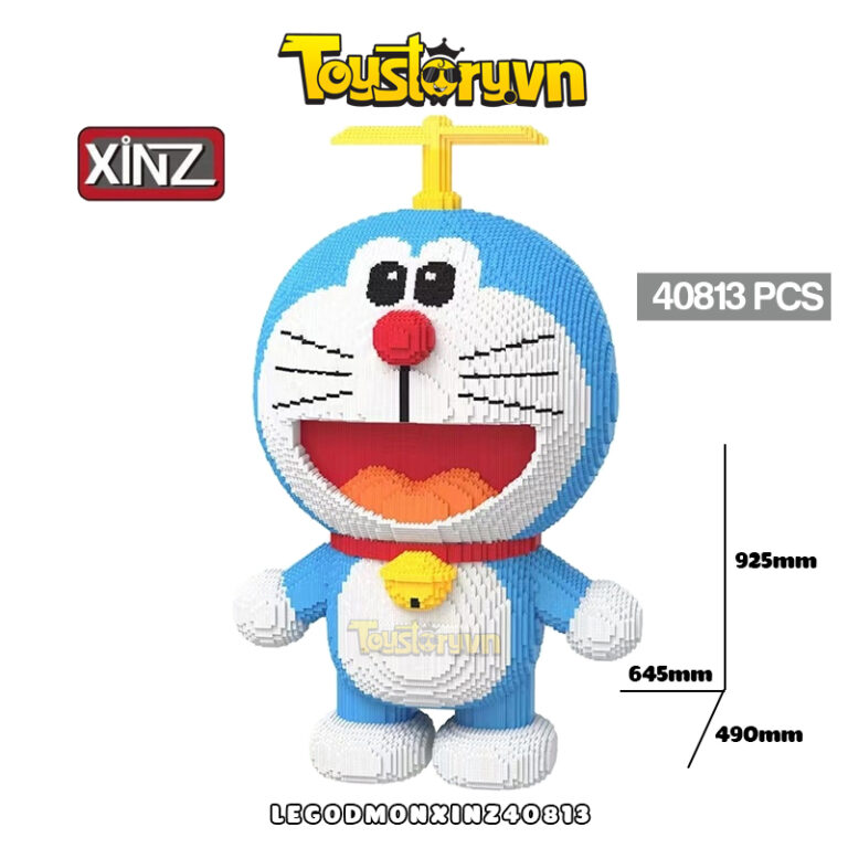 Lego Doraemon 93cm Khổng Lồ có Chong chóng Tre trên đầu LEGODMONXINZ40813