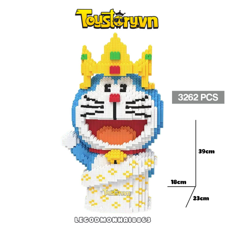 Đồ chơi Lego Doraemon 39cm mặc Áo choàng Hy lạp