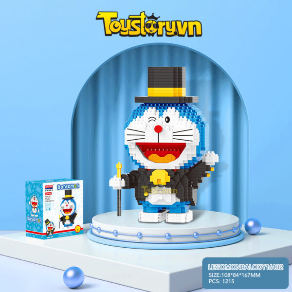 Đồ chơi thông minh Lego Doraemon 67cm Đầu Lân màu xanh LEGODMONHAI1057