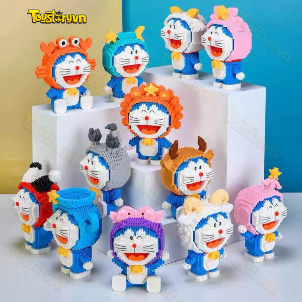 Lego Doraemon mini 15cm phong cách Cung Kim Ngưu