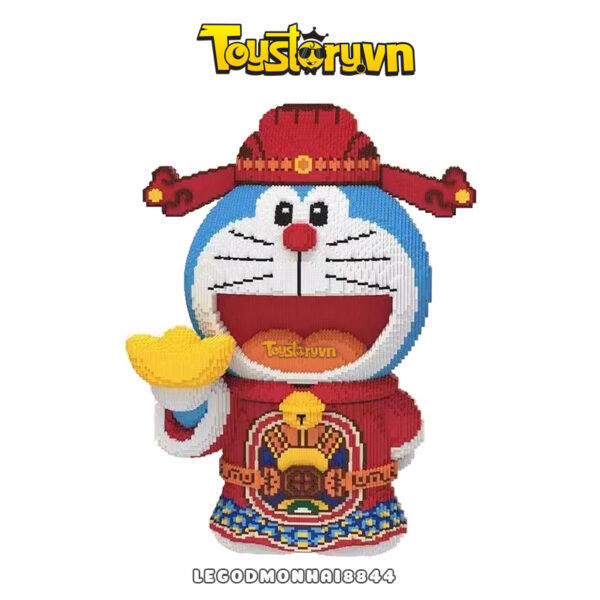Lego Doraemon 91cm Thần Tài cầm thỏi vàng Haicaipin LEGODMONHAI8844