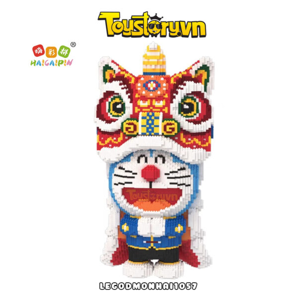 Lego Doraemon 91cm Thần Tài cầm thỏi vàng Haicaipin LEGODMONHAI8844