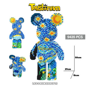 Lego Bearbrick Cương Thi 72cm tuyệt đẹp có ngăn kéo LEGOCHIZOMBR3700
